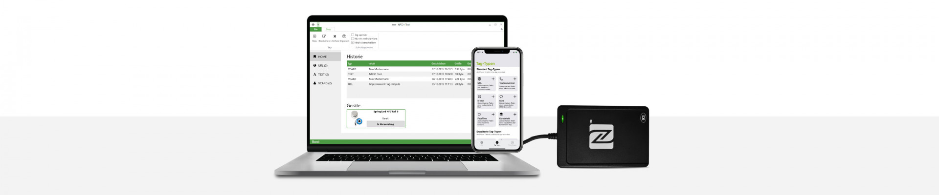NFC21 Tools for reading and writing NFC tags